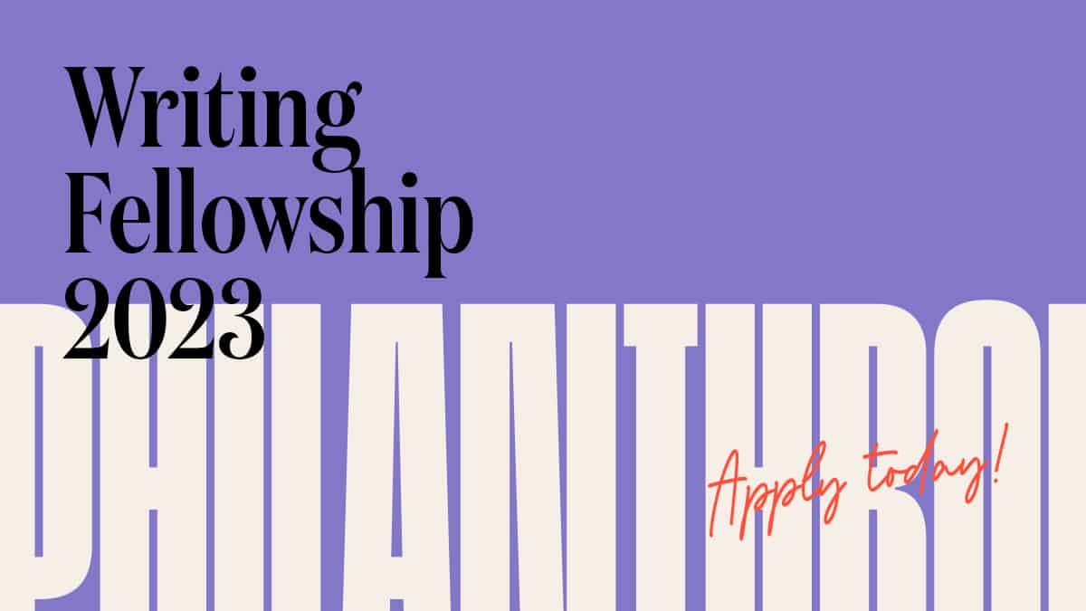 Writing fellowship on work and working - The Philanthropist Journal